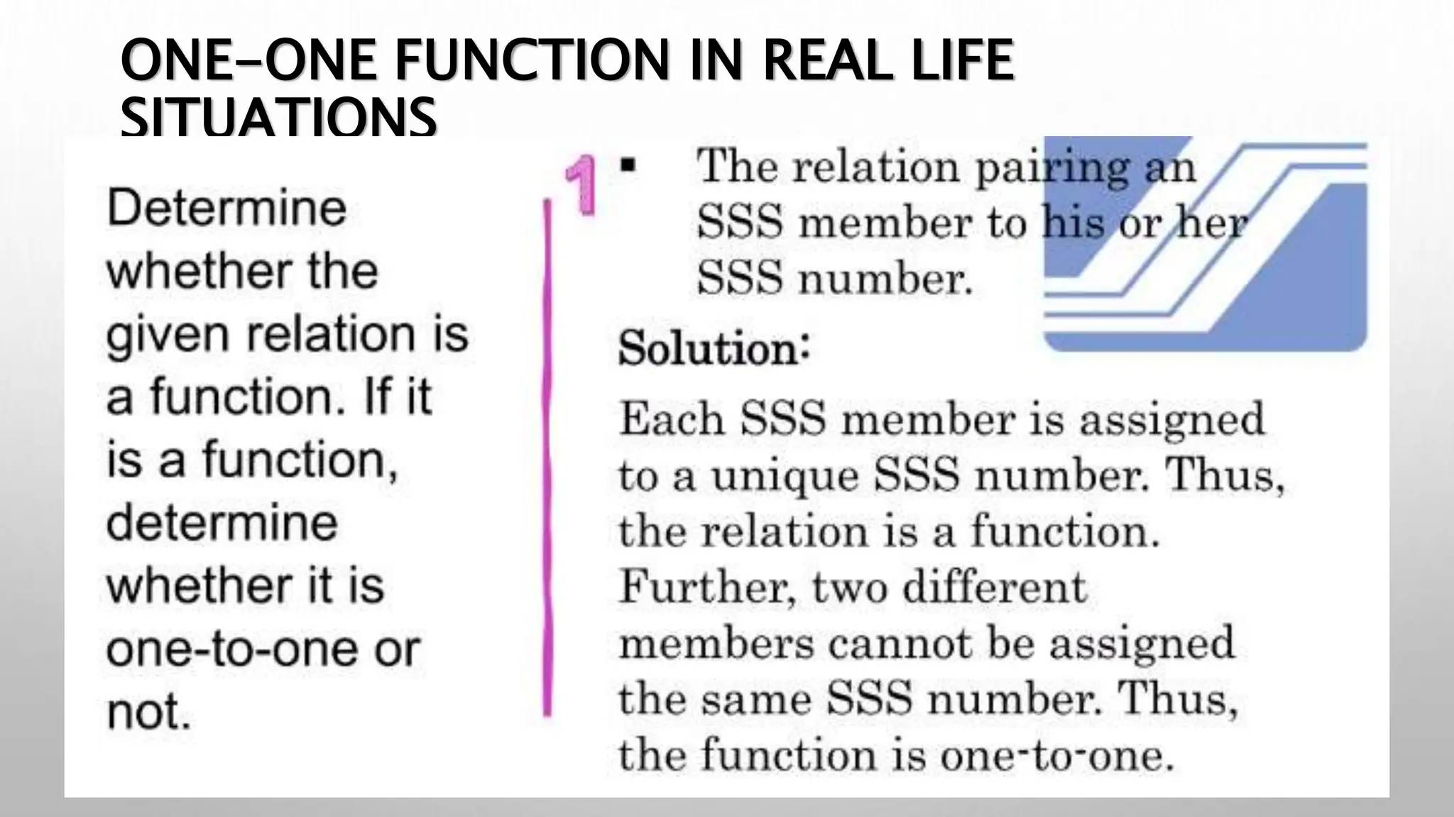 One to One Function (General Mathematics) | PPTX