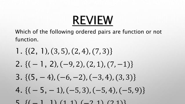 One to One Function (General Mathematics) | PPTX | Physics | Science