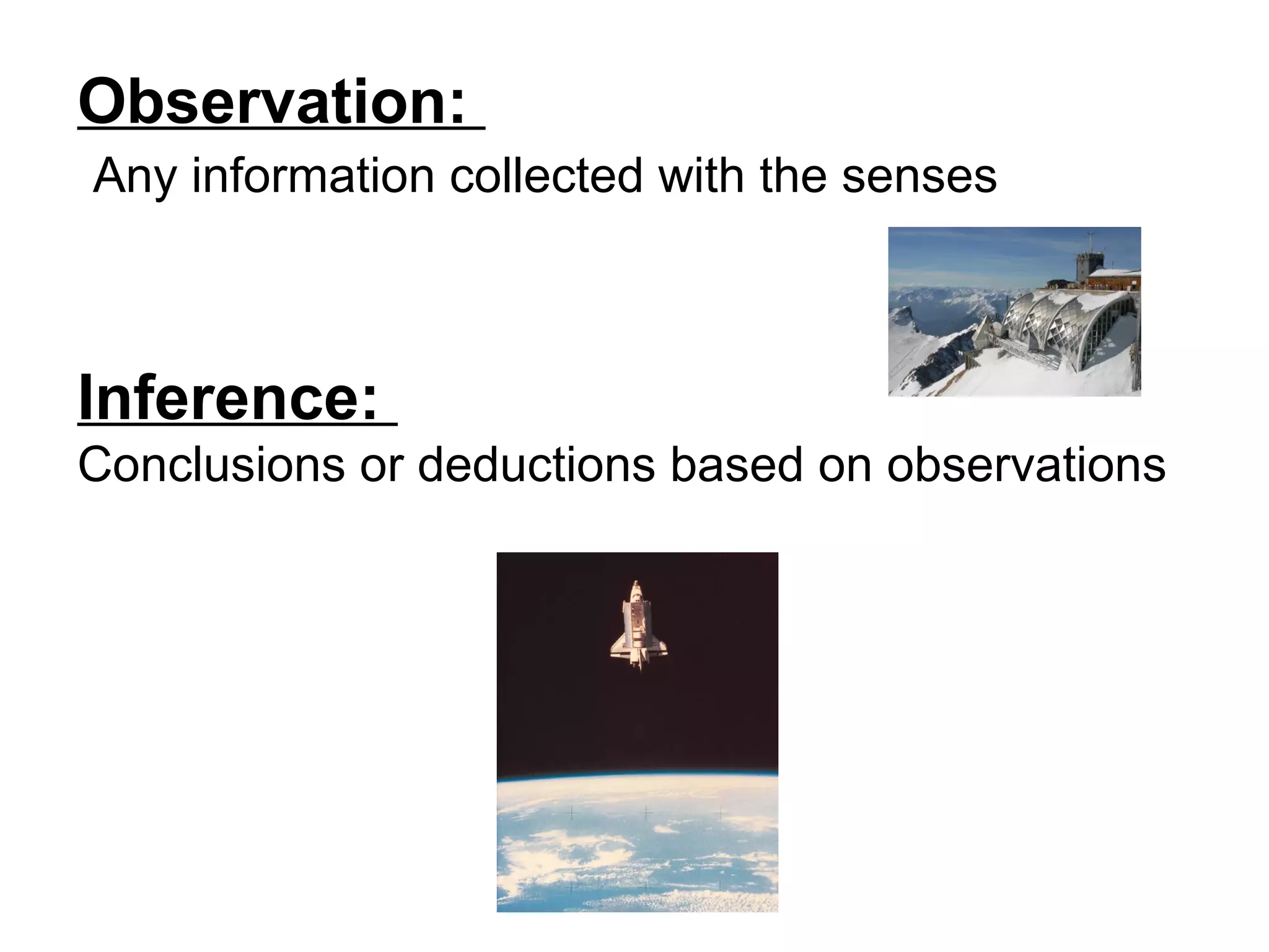 Observation vs inference | PPT
