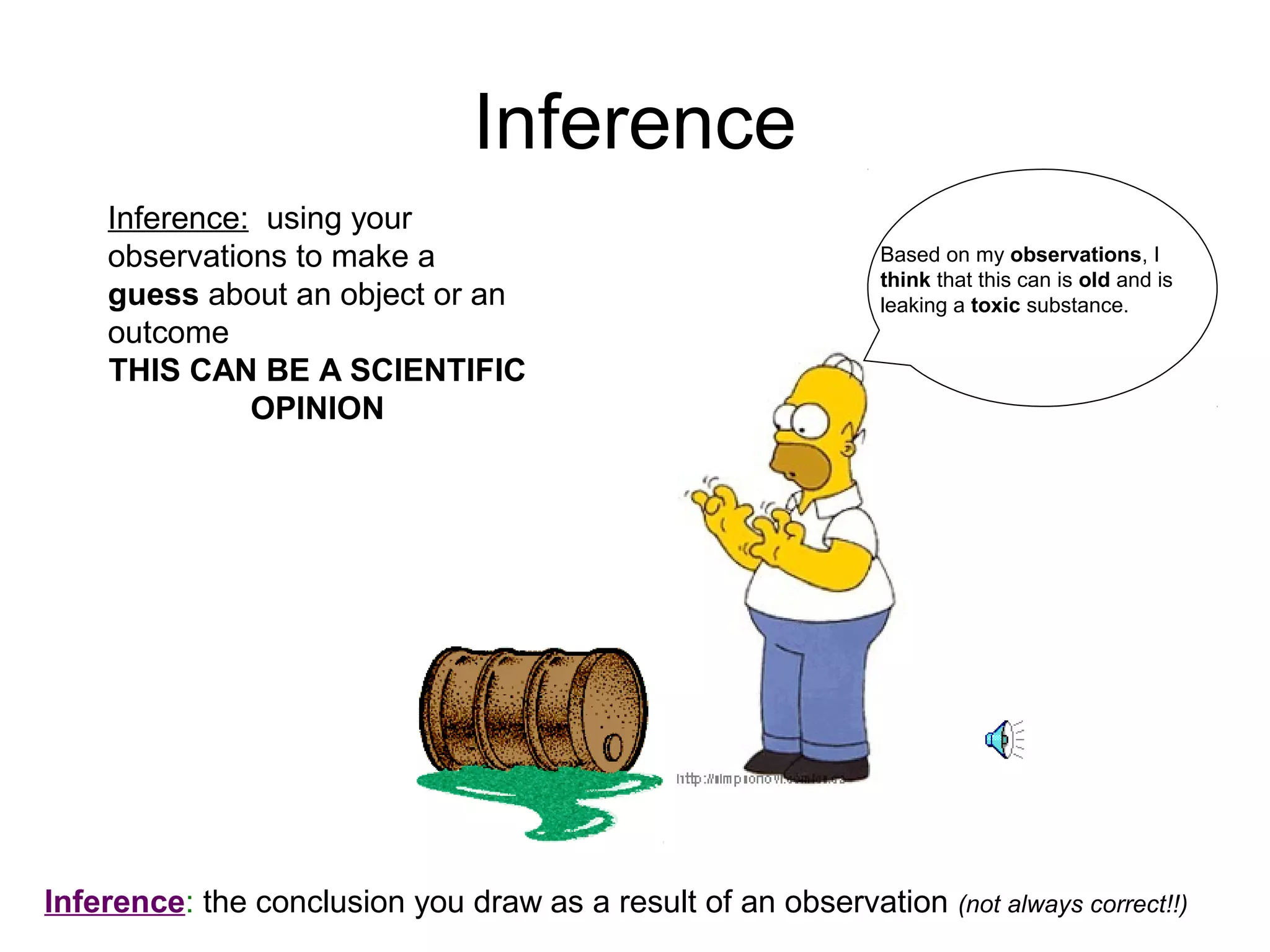 Observation vs inference | PPT
