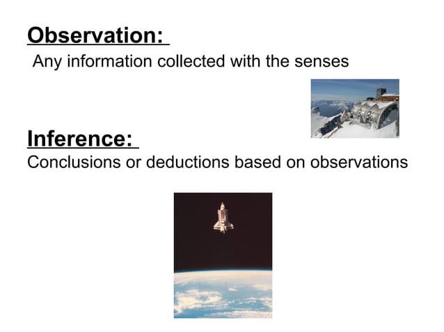 Observation vs inference | PPT | Chemistry | Science