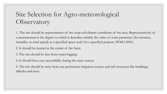 Agromet Observatory | PPTX | Weather | Science