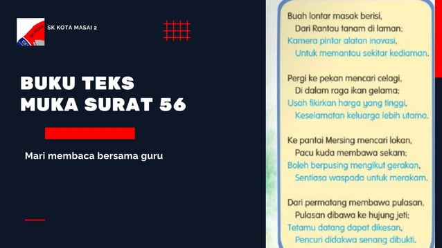pengajaran pantun dalam PDPC bahasa melayu tahun 3 | PPTX