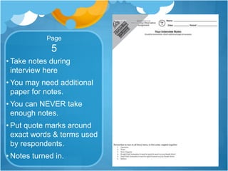 Observed interview fall 2014 | PPT