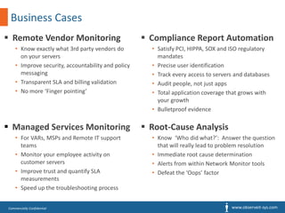 ObserveIT Remote Access Monitoring Software - Corporate Presentation | PPTX