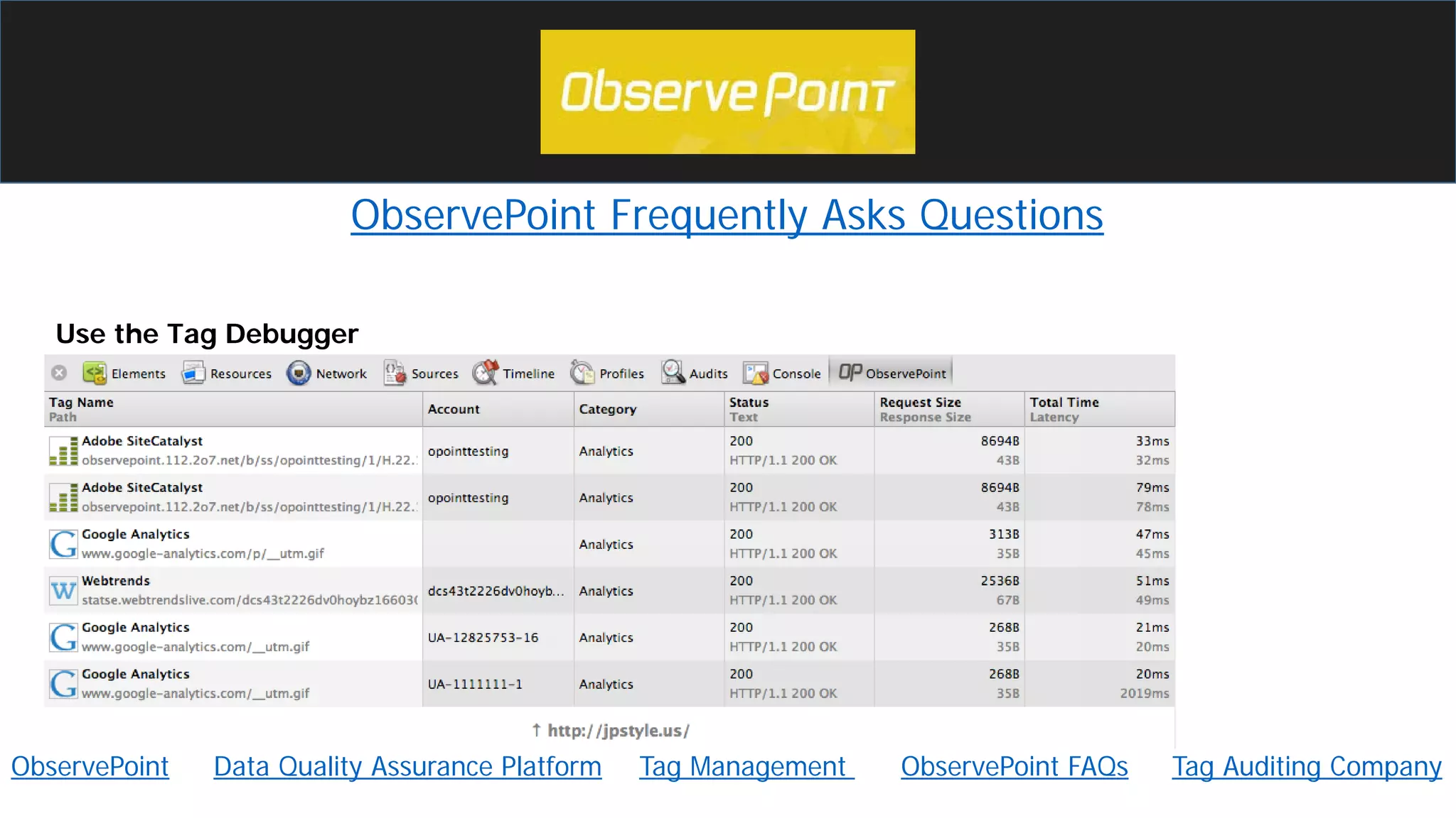 Observe point frequently asks questions | PDF