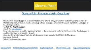Observe point frequently asks questions | PDF