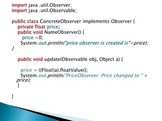 Observer design pattern | PPSX