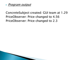 Observer design pattern | PPSX