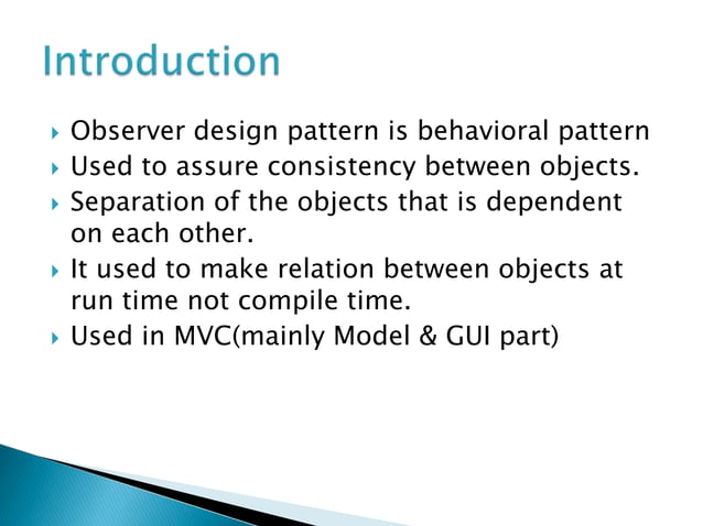 Observer design pattern | PPSX