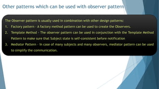 Observer design pattern | PDF | Web Development | Internet