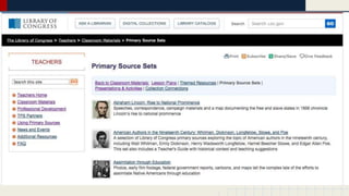 Observe, reflect and question using primary sources in the classroom | PPT