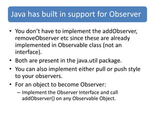 Observer Pattern | PDF