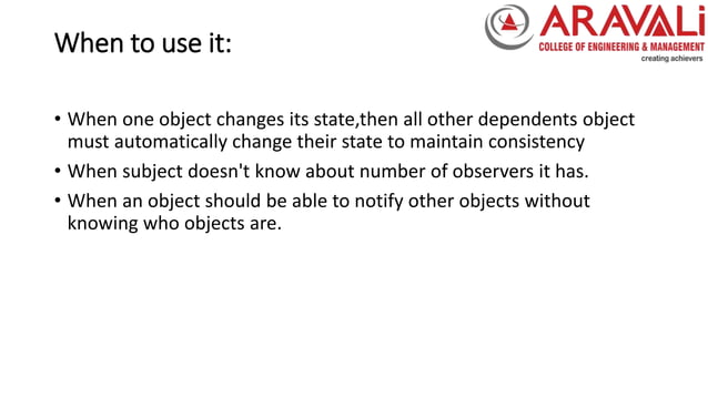 Observer pattern | PPTX