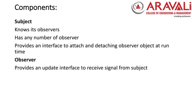 Observer pattern | PPTX