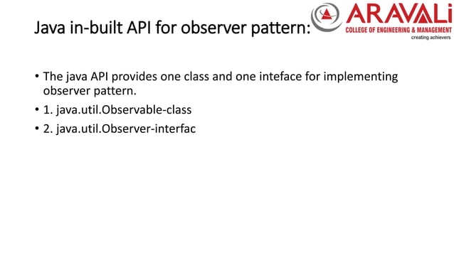 Observer pattern | PPTX