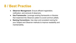 Observer Design Pattern to Observe Something | PPT