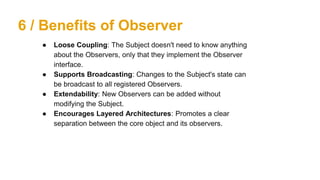 Observer Design Pattern to Observe Something | PPT