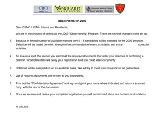 Observers 2007 2008 2009 | PPT