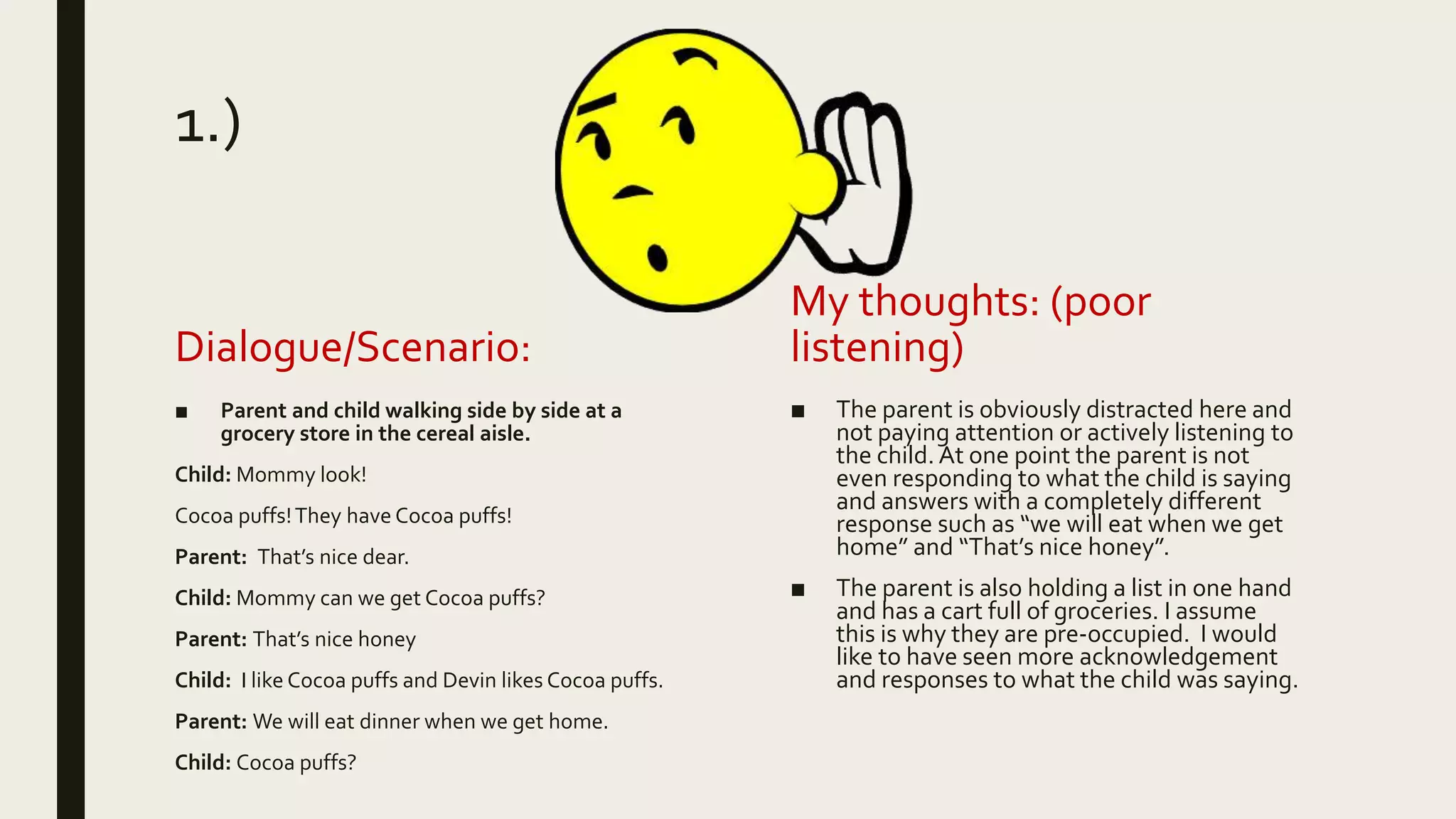 Observing and reflecting listening | PPTX