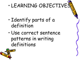 Observing Correct Grammar in Making Definitions.ppt