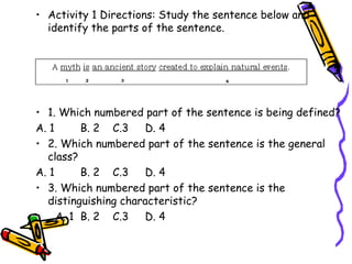 Observing Correct Grammar in Making Definitions.ppt