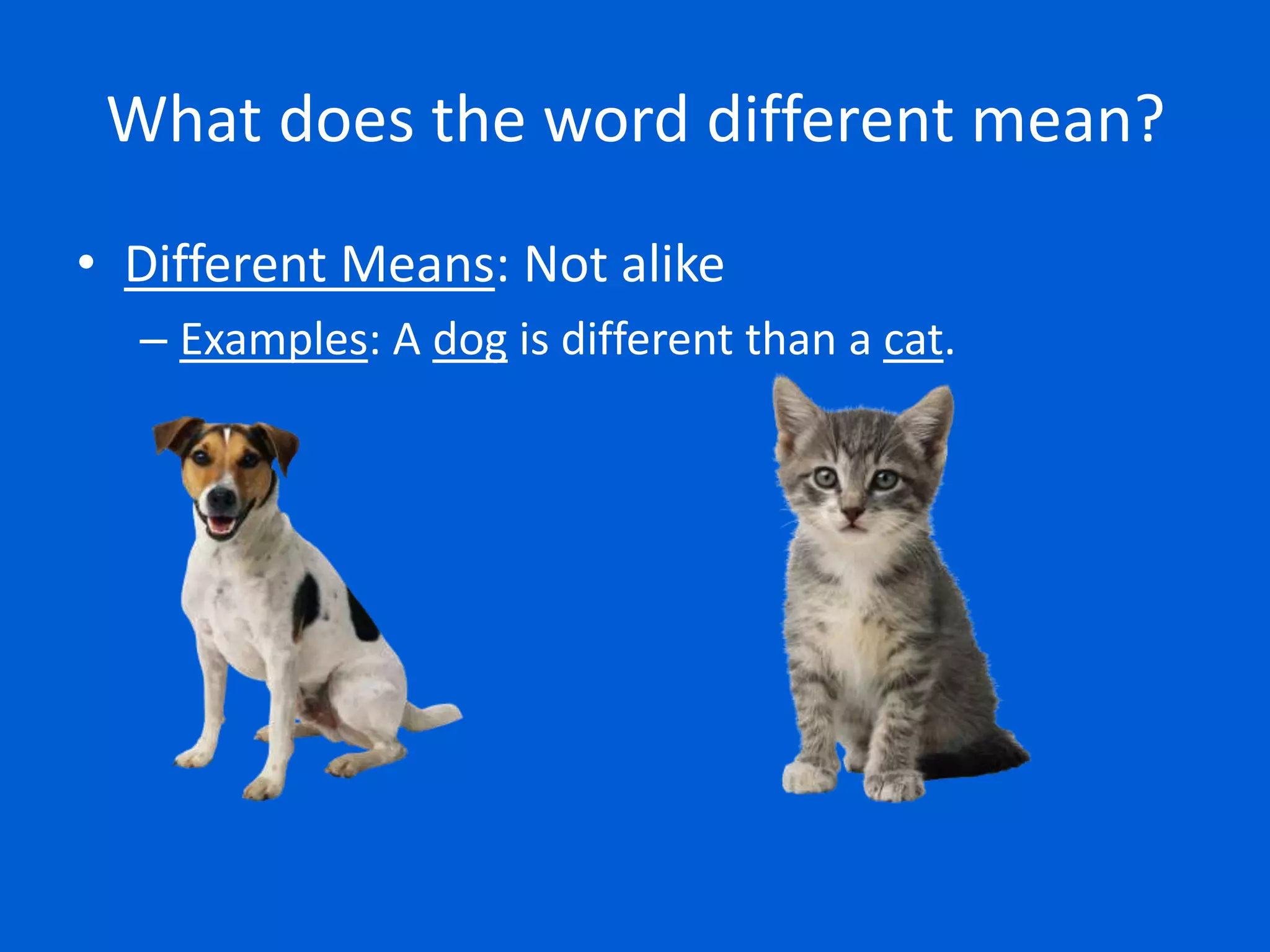 Observing differences | PPTX