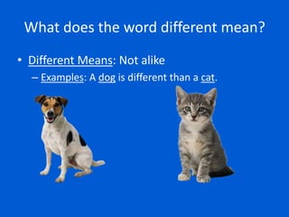 Observing differences | PPTX