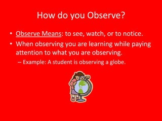 Observing differences | PPTX