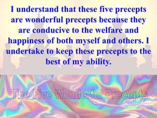Observing The 5 Important Precepts | PPT