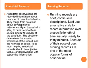 Observing Young Children | PPTX