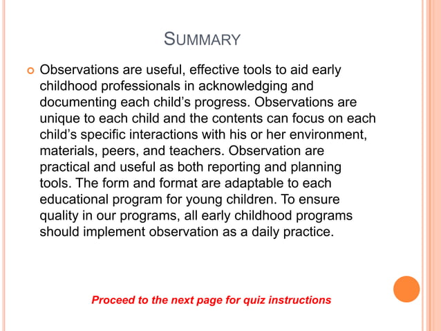 Observing Young Children | PPTX | Parenting Babies and Toddlers | Parenting