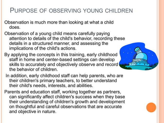 Observing Young Children | PPTX | Parenting Babies and Toddlers | Parenting