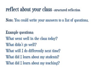 Observing and Reflecting | PDF