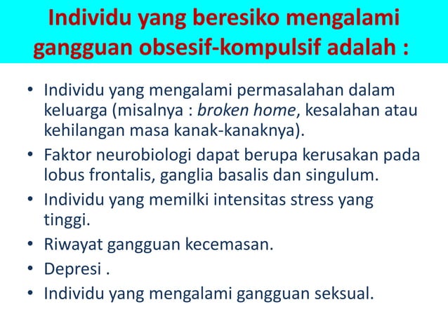 Gangguan Obsesif Kompulsif | PPTX