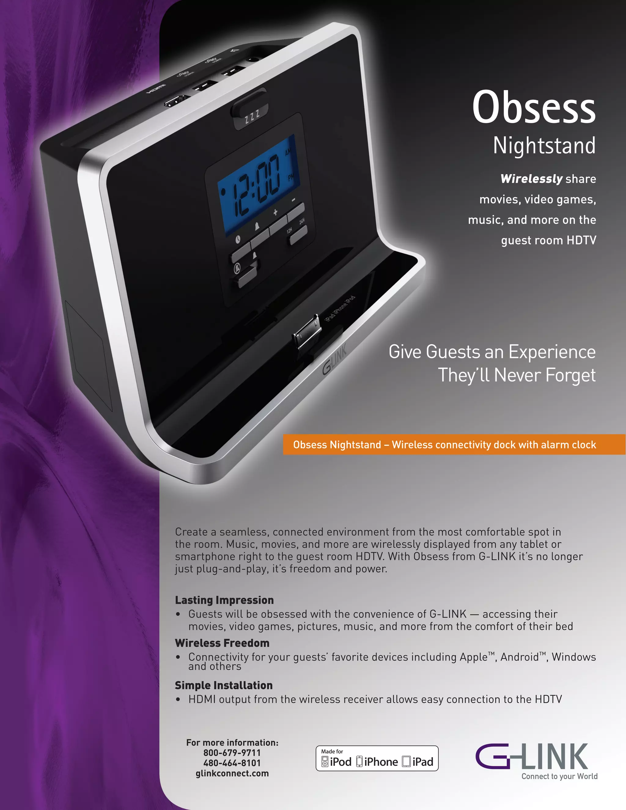 Obsess Cut Sheet | PDF | Home Entertainment Systems | Consumer Electronics