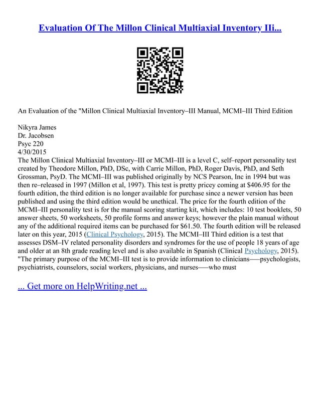 Obsessive-Compulsive Personality Disorder Research Paper | PDF