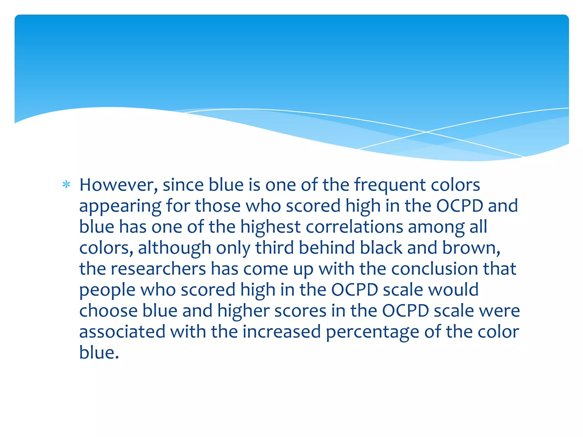 Obsessive compulsive personality scale | PPTX