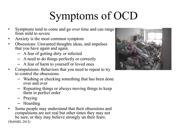 Obsessive compulsive disorder | PPT