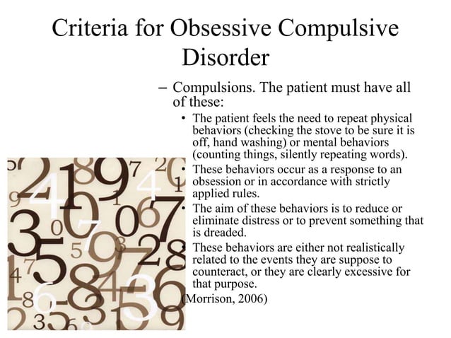 Obsessive compulsive disorder | PPT