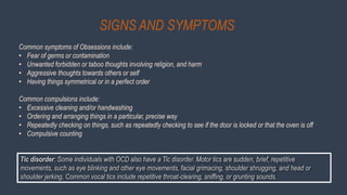 Obsessive compulsive disorder | PPT