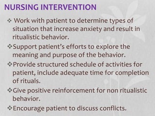 Obsessive compulsive disorder | PPTX