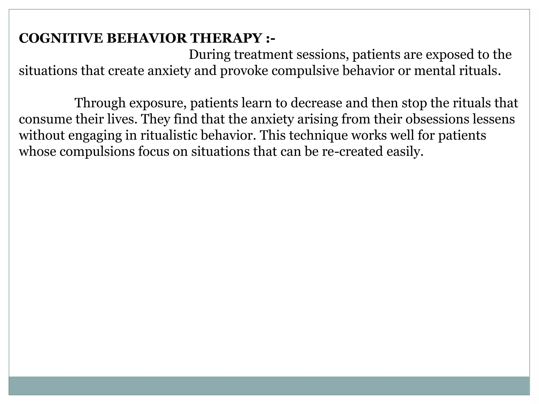 Obsessive compulsive disorder | PPTX
