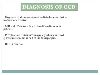 Obsessive compulsive disorder | PPTX