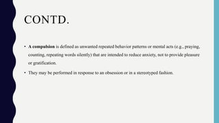 Obsessive compulsive disorder | PPT