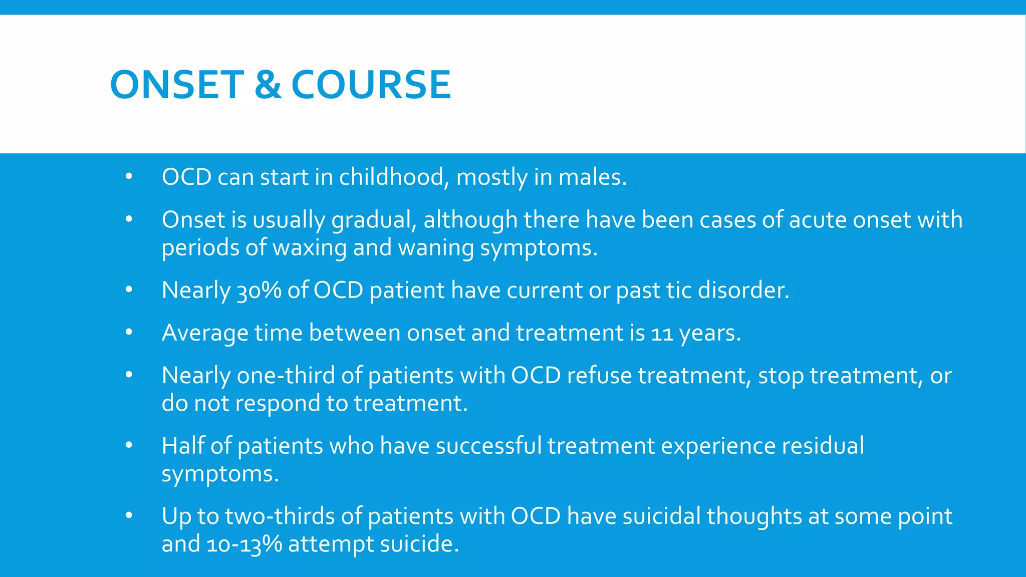Obsessive Compulsive Disorder | Psychiatric Nursing | Juhin J | PDF