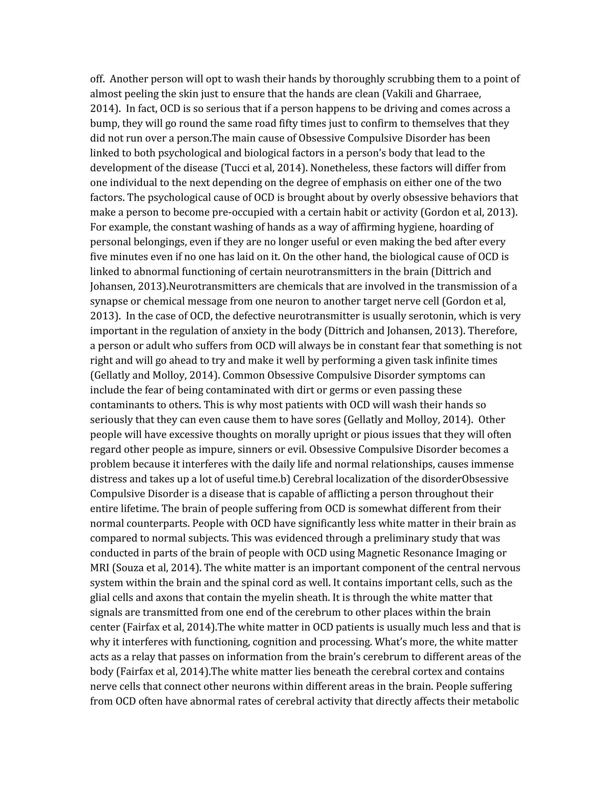 Obsessive Compulsive Disorder in Adults essay example.docx