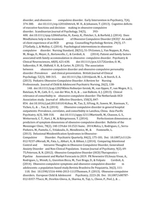 Obsessive Compulsive Disorder in Adults essay example.docx