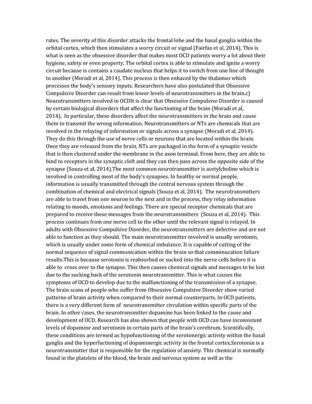 Obsessive Compulsive Disorder in Adults essay example.docx