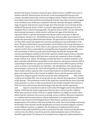 Obsessive Compulsive Disorder in Adults essay example.docx